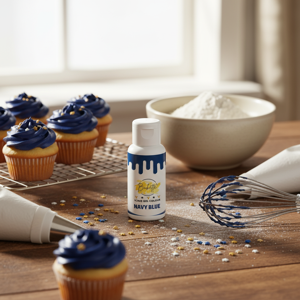 Bakette Icing Gel Colour Navy Blue 21g – I Love This Shop